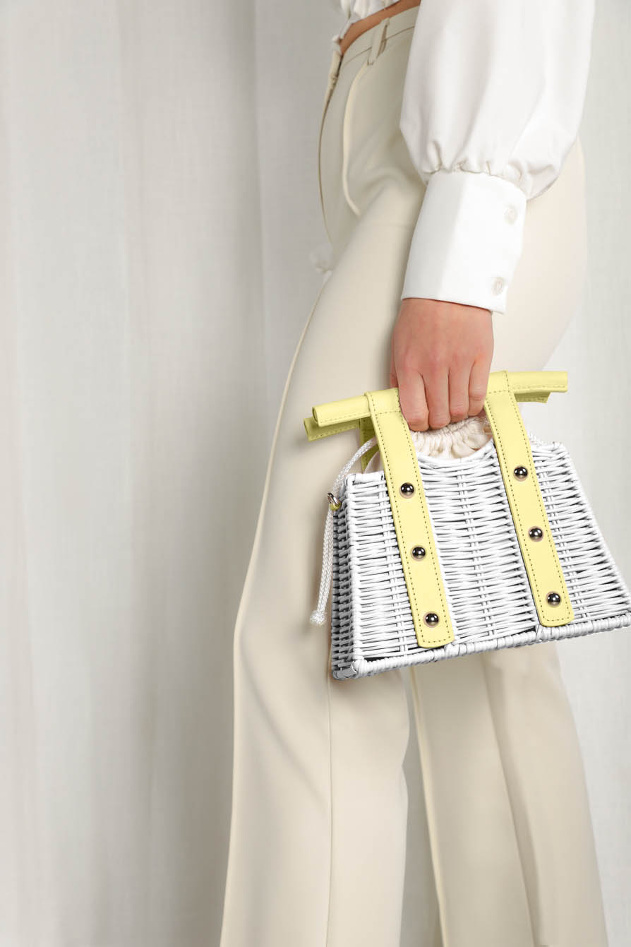 Yellow & White Pailou – Wicker Wings